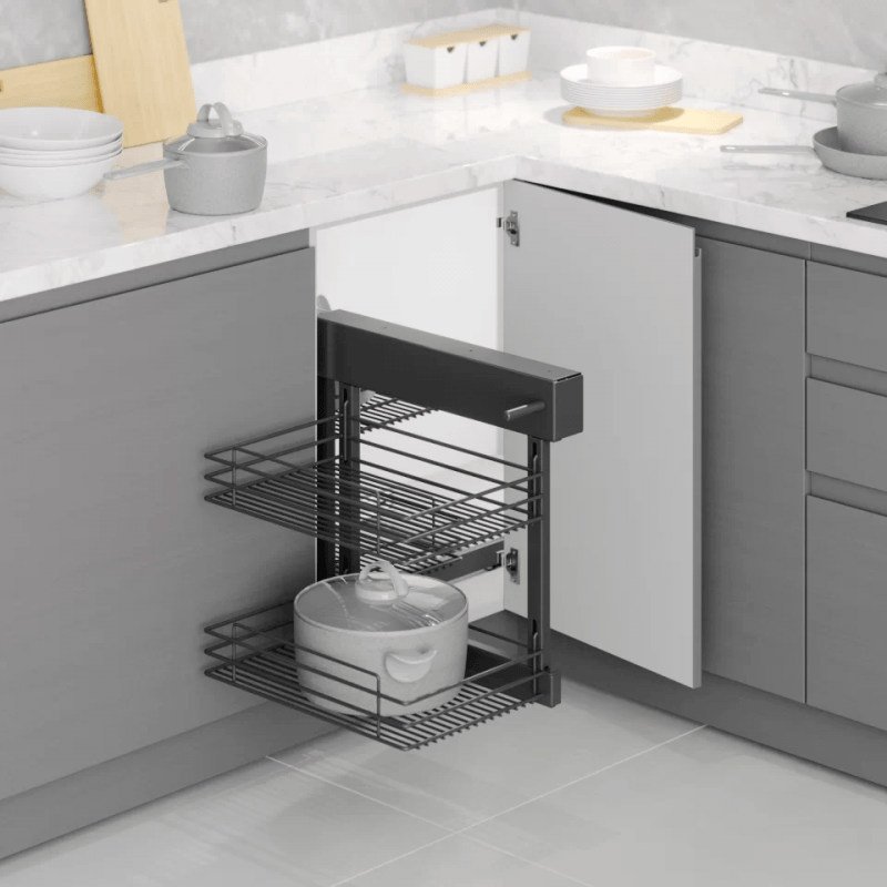 Rohový systém drôtený MAGENTO / Antracit