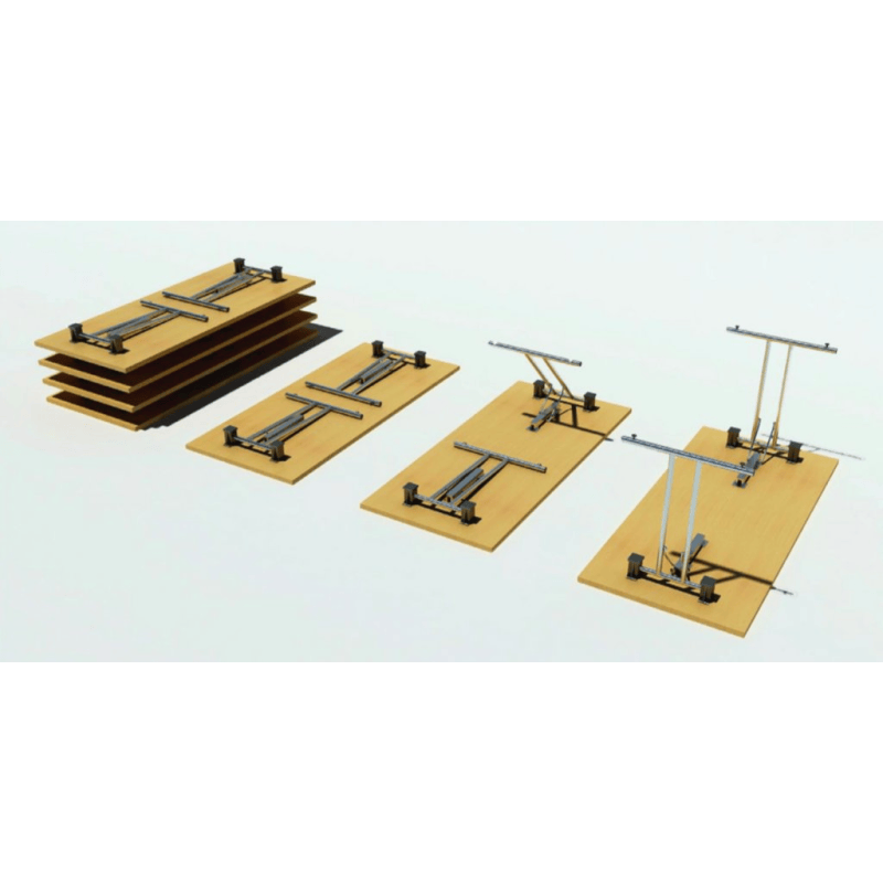 Konštrukcia na sklápací stôl FOLD / Čierna