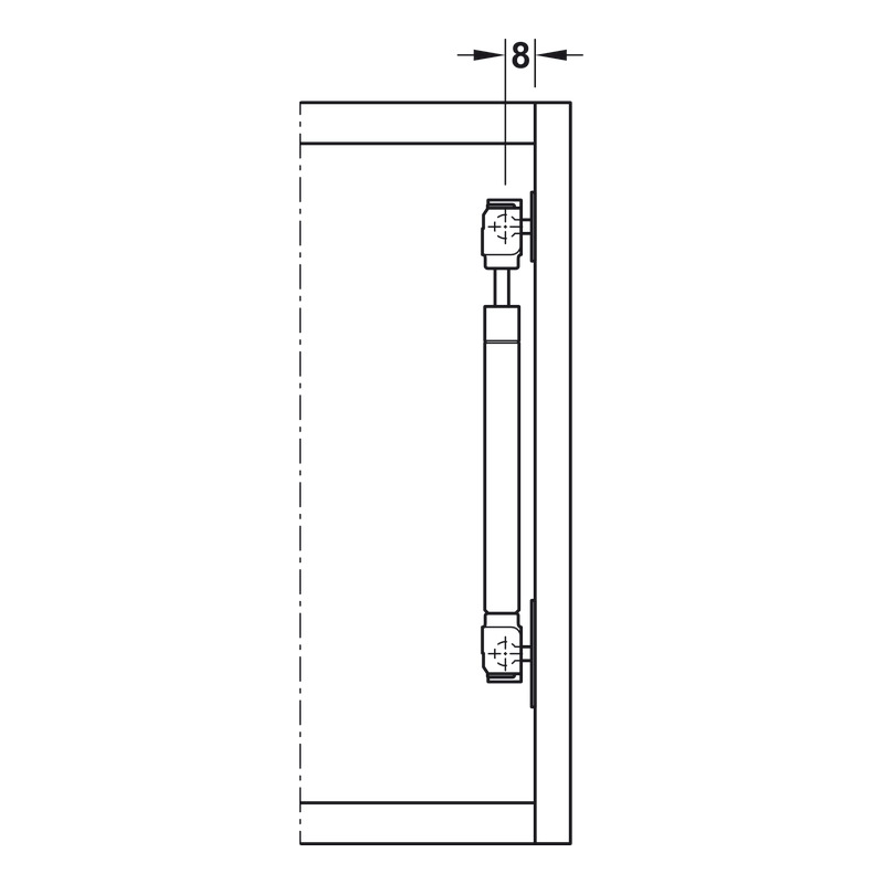 Sklopný piest plynový HÄFELE